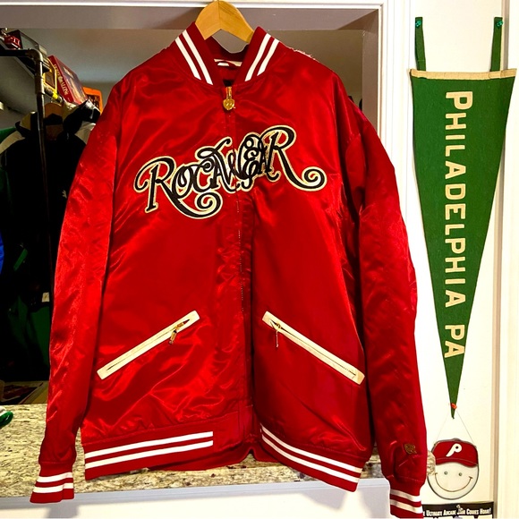 Rocawear | Jackets & Coats | Vintage Mens Xxl Maroon Rocawear Full Zip ...